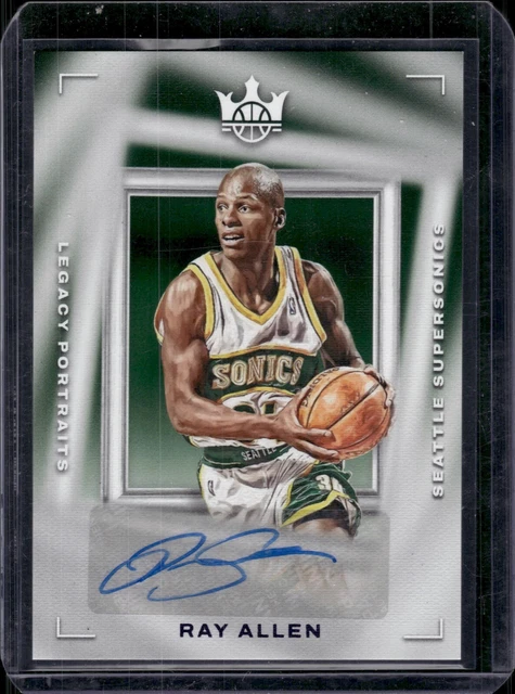 PORTRAITS RAY ALLEN 2022-23 Panini Court Kings Legacy Autographe Auto ...