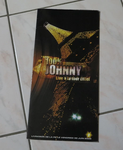 JOHNNY HALLYDAY PLAN média tour eiffel 2000 EUR 15,00 - PicClick FR
