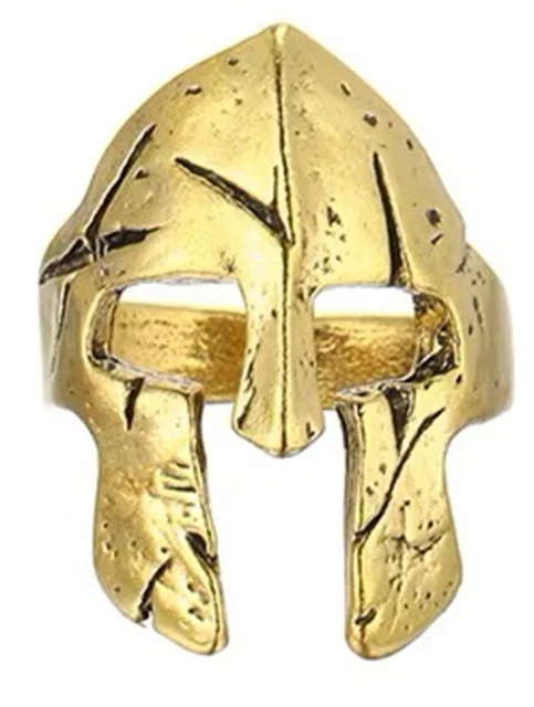 GLADIATOR GOLD RING Mens Women Unisex Antique Unusual Interesting ...