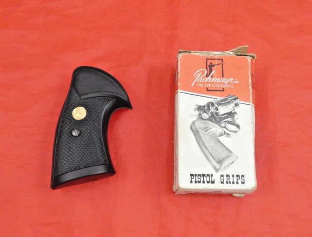 VINTAGE PRESENTATION GRIPS for COLT PYTHON REVOLVER GOLD MEDALLIONS ...