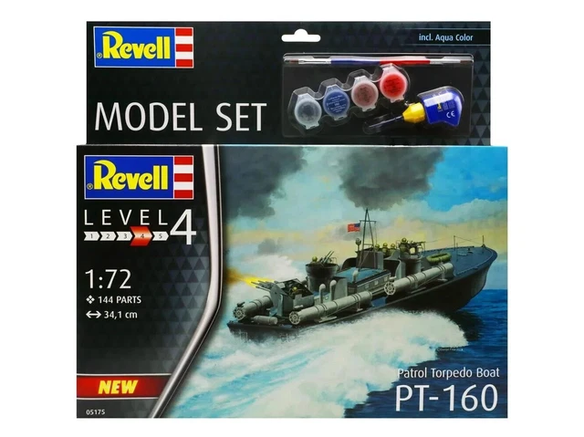 REVELL 65175 TORPEDO Boat PT-559/PT-160 Model Set SHIP SCALE 1/72 NEW £ ...