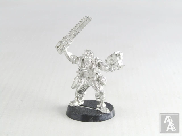(1232) CATACHAN COMMANDER Metal Imperial Guard Astra Militarum 40k 30k ...