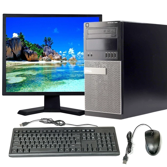 DELL OPTIPLEX 7010 Windows 10 Desktop PC Tower Computer i5 8GB 128GB ...