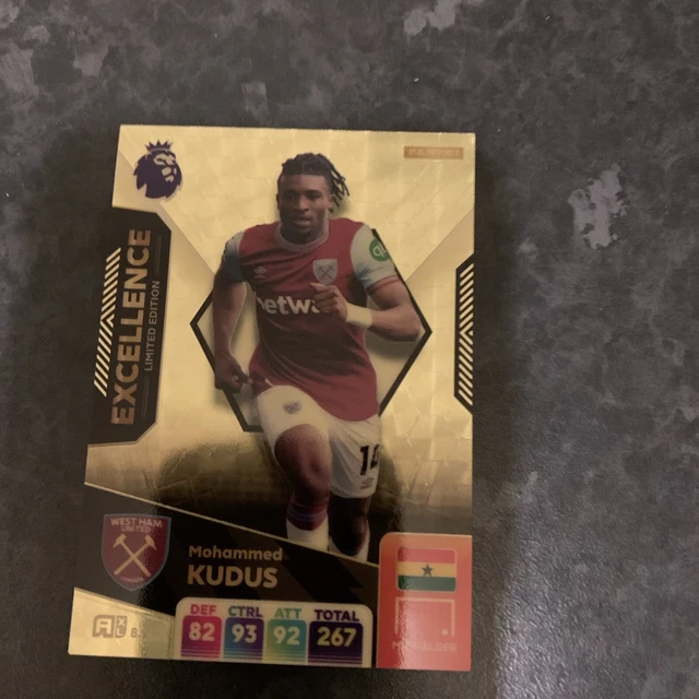 PANINI ADRENALYN 2025 Premier League Excellence Card Mohammed Kudus ...