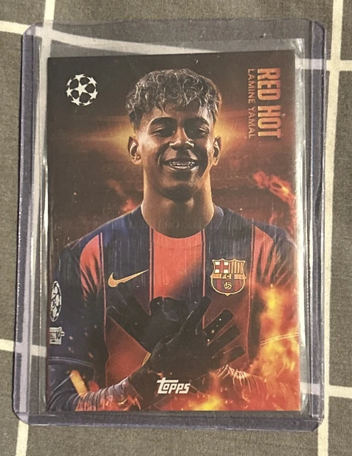 TOPPS MATCH ATTAX 2025/26 Red Hot Lamine Yamal RH-LY Ultra Rare 1:250 ...