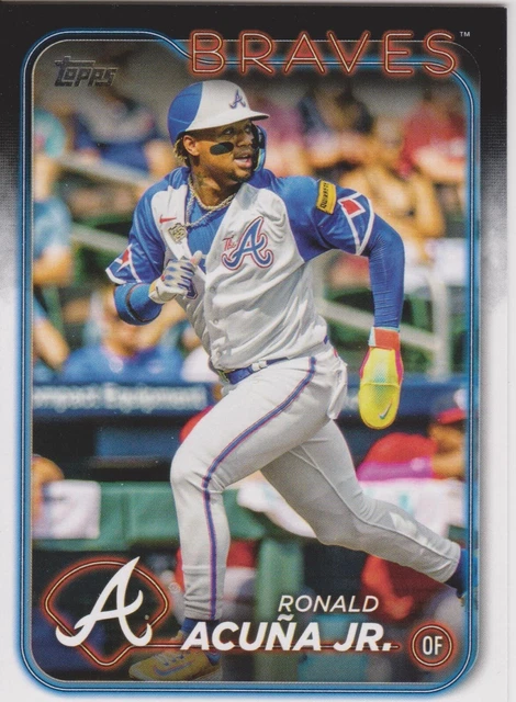 CARTA DA BASEBALL 2024 Topps #1 Ronald Acuna Jr. Atlanta Braves EUR 2,18 - PicClick IT