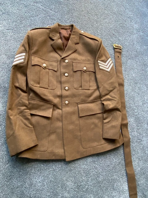 BRITISH ARMY JACKET, Man's No2 Dress with Sargent's stripes size 164 ...