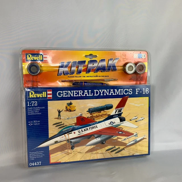REVELL 1:72 SCALE General Dynamics F-16 04437 Kit-Pak Sealed £39.99 ...