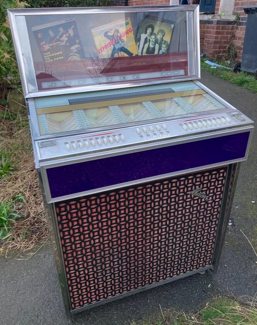 EARLY 1960S VINYL JUKEBOX JUPITER METEOR 100 45s NEEDS REPAIR SHEFFIELD ...