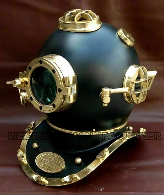 ANCIEN 45.7CM AMÉRICAIN Marine Plongée Casque Mark V Fonds Divers ...