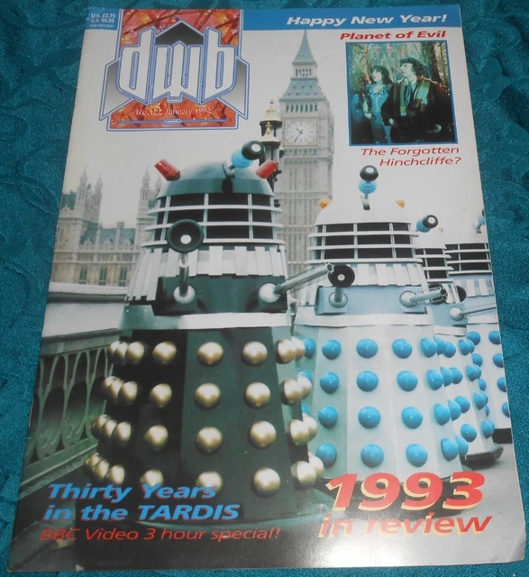 DWB MAGAZINE 122 January 1994 Doctor Who Red Dwarf Star Trek £1.99 ...