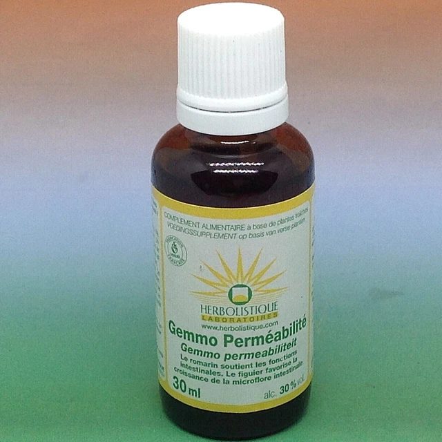 HERBOLISTIQUE GEMMO PERMEABILITE 10/24 30Ml Soutien Les Fonctions ...