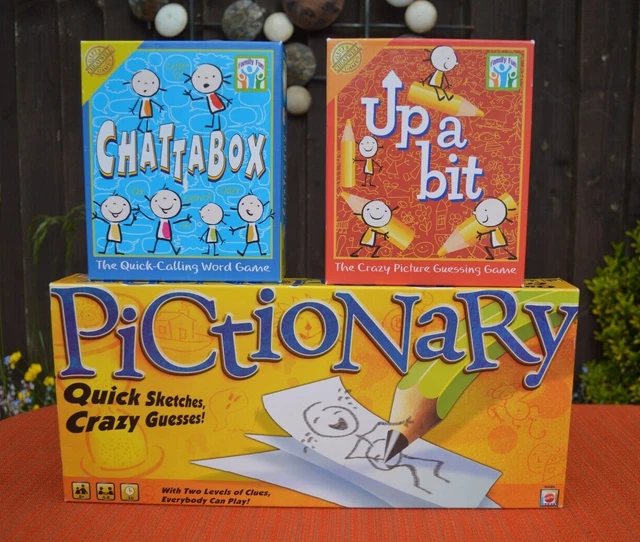 PICTIONARY DRAWING Game by Mattel - 2 Card Games by Cheatwell - great ...