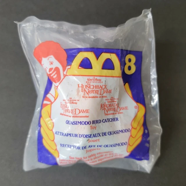 1996 MCDONALD'S DISNEY Hunchback of Notre Dame Quasimodo Bird Catcher ...