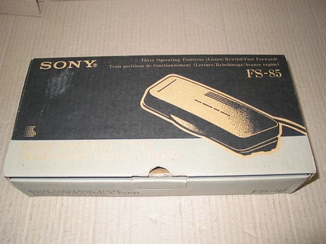 SONY FS-85 ELECTRIC Foot Switch For Transcriber Most Transcription Bm ...