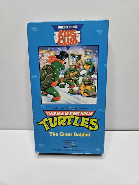 TEENAGE MUTANT NINJA Turtles The Great Boldini VHS Burger King £2.85 ...