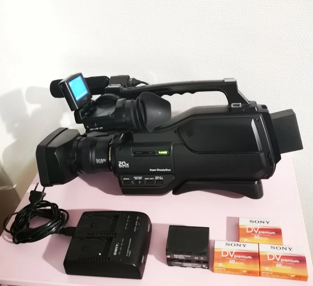 SONY HVR-HD1000E CAMÉRA d'épaule Caméscope Numérique Pro 3 Cassettes 2 ...
