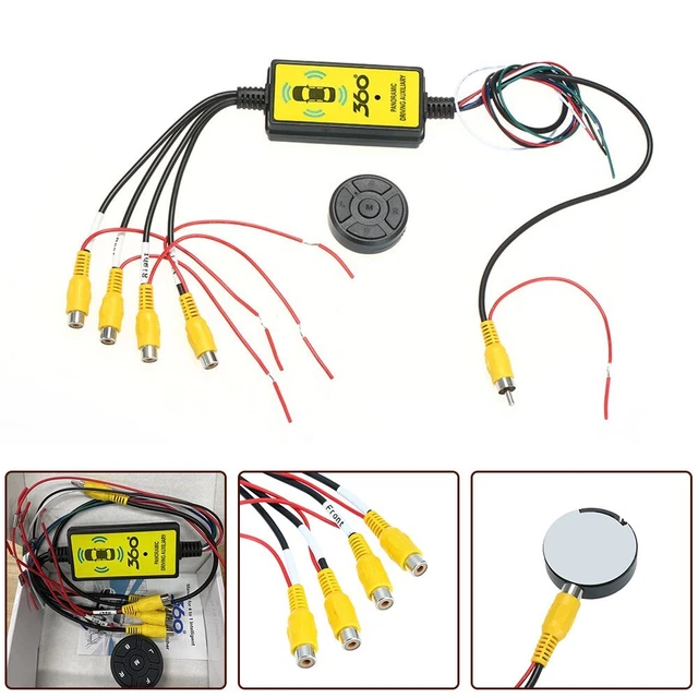SCATOLA SWITCH VIDEO con telecomando wireless telecamere e circuito di ...