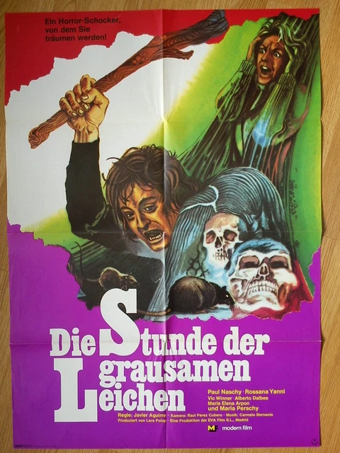 THE HUNCHBACK OF The Morgue Paul Naschy Original Greek A3 Poster 1973 £ ...