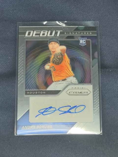 2021 PRIZM ANDRE Scrubb Debut Signatures AUTO RC Rookie #DS-AS Astros ...