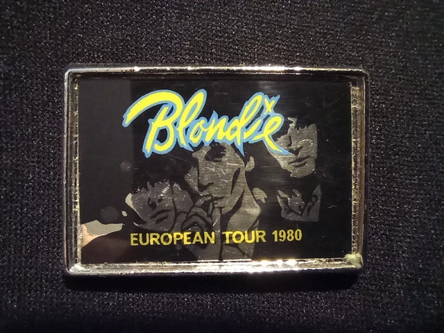 Very Rare Vintage Genuine Blondie European Tour 1980 Metal Pin