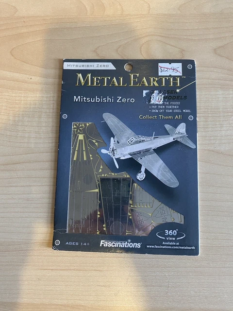 MITSUBISHI ZERO MODEL Plane Kit Metal Earth Laser Cut 3D Model £7.49 ...