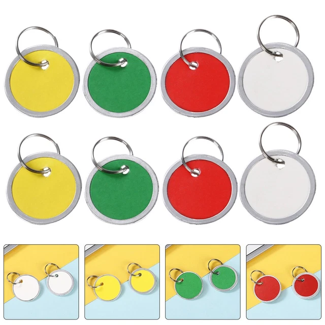50 PCS KEY Identification Tags Travel Name for Luggage with Ring $21.29 ...