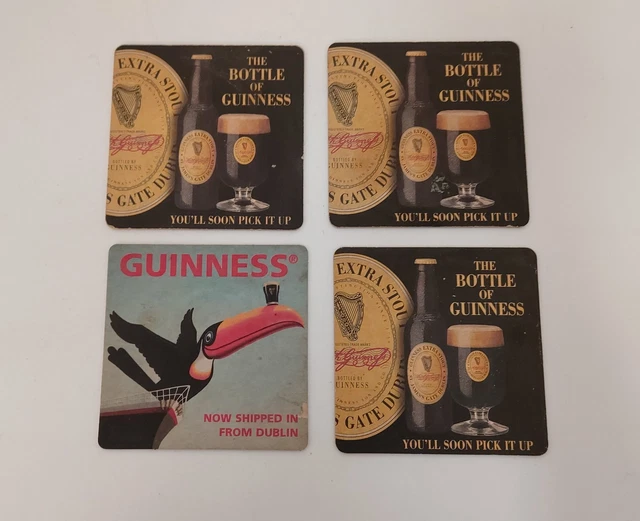 GUINNESS TOUCAN MUG, Guinness & Co & 4 Vintage Guinness Coasters £16.99 ...