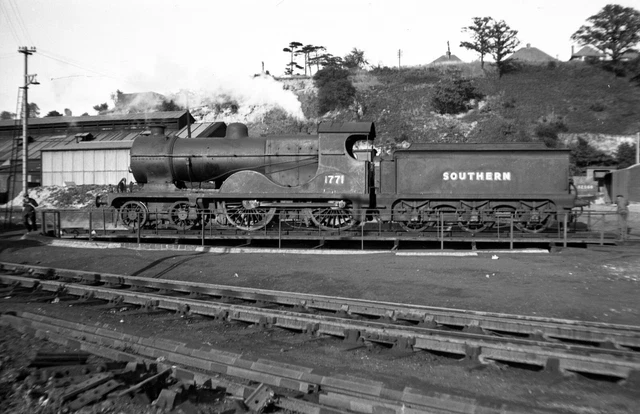 1771 SR SOUTHERN Railways Steam Locomotive Original Photo Nagative 6x9 ...