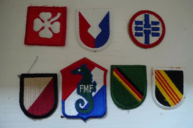 WWII VIETNAM US Army Lot Patch Insignes Divers Division Forces Speciales Special EUR 50,00 ...