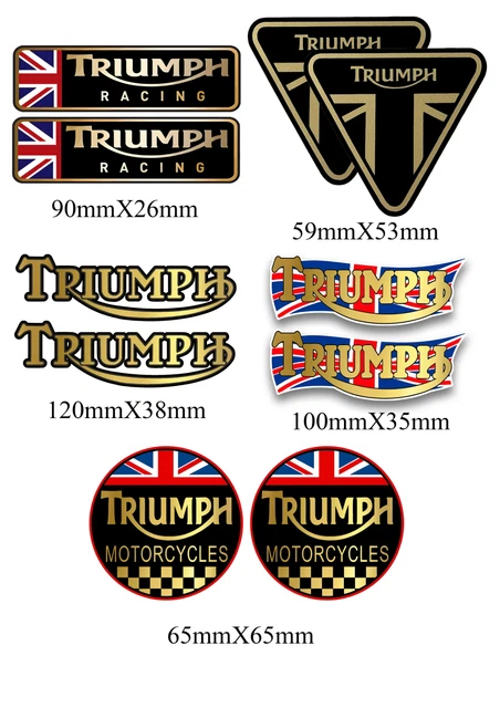 TRIUMPH STICKER/DECAL SHEET/BUNDLE For Motorbikes And Helmets £10.99 ...
