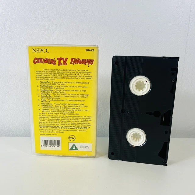 Nspcc Vol 1 Children S Tv Favourites Vhs 1991 12 95 Picclick Uk