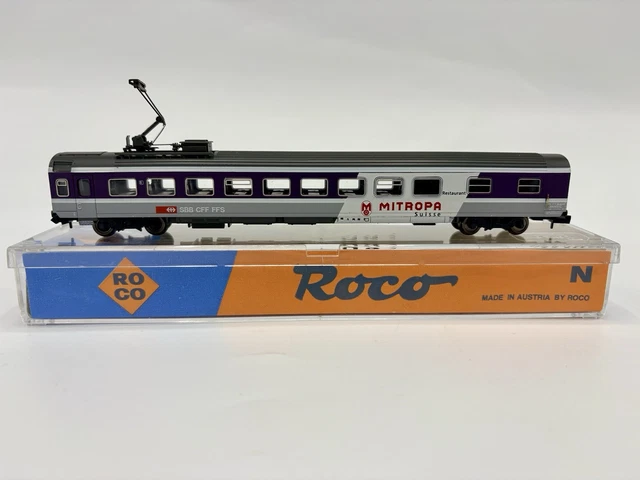 ROCO 24339 N Gauge SBB MITROPA Suisse Restaurant Coach Boxed (Wrong ...