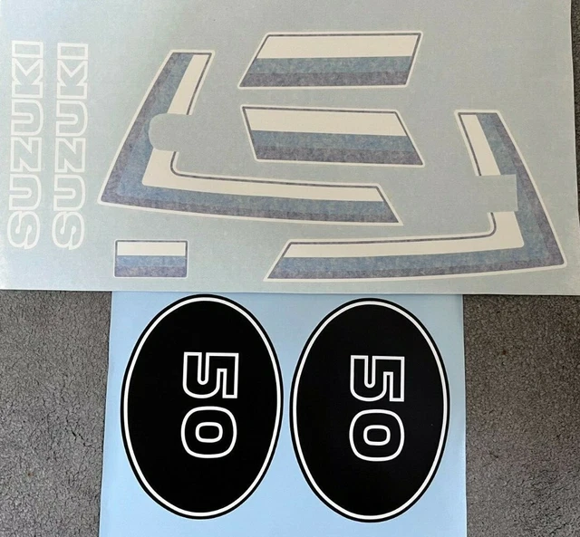 SUZUKI TS50 TS50ER Decal Set £69.99 - PicClick UK