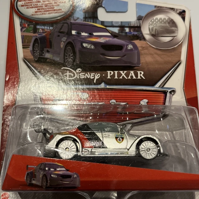DISNEY PIXAR CARS 2 Metallic Max Schnell 1:55 die-cast new in packaging ...