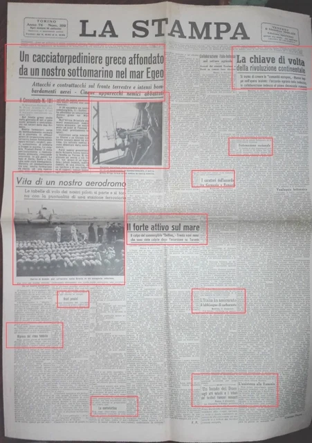 WW2 BANDO OF Duce On Acts Notary Fees And Tributes Of Territories ...