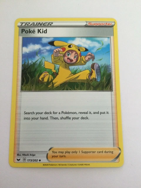 POKE KID TRAINER 173/202 Pokemon Card Near Mint EUR 1,93 - PicClick IT