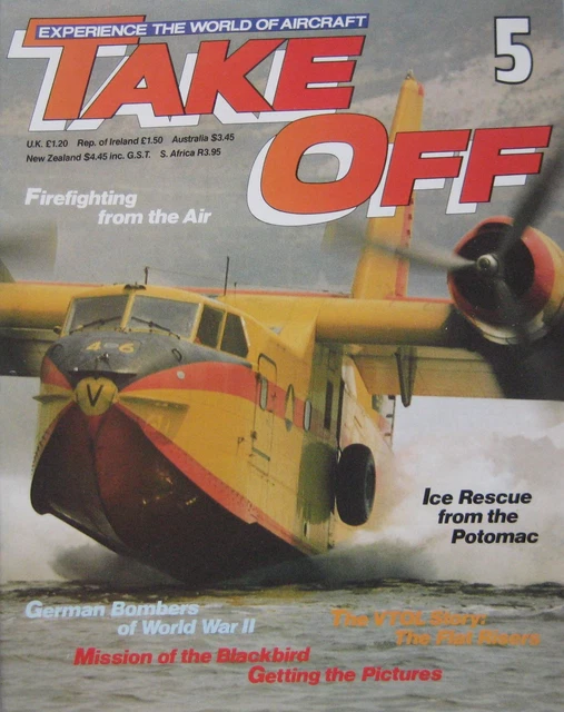 TAKE OFF MAGAZINE Issue 5, SR-71 Blackbird, Thunderbirds, VTOL £4.99 ...