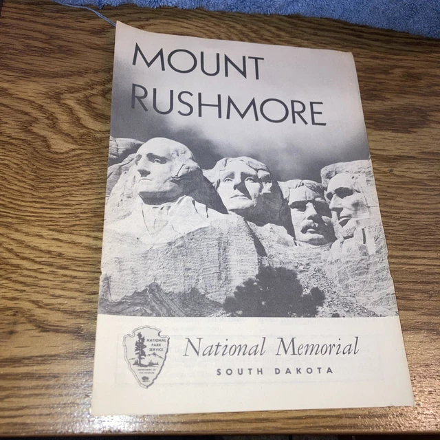 MOUNT RUSHMORE NATIONAL Memorial South Dakota Pamphlet brochure map ...