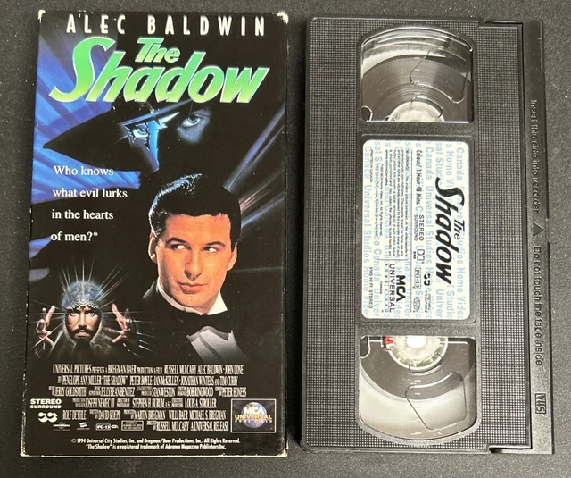 THE SHADOW VHS Tape Alec Baldwin John Lone Russell Mulcahy (Universal ...