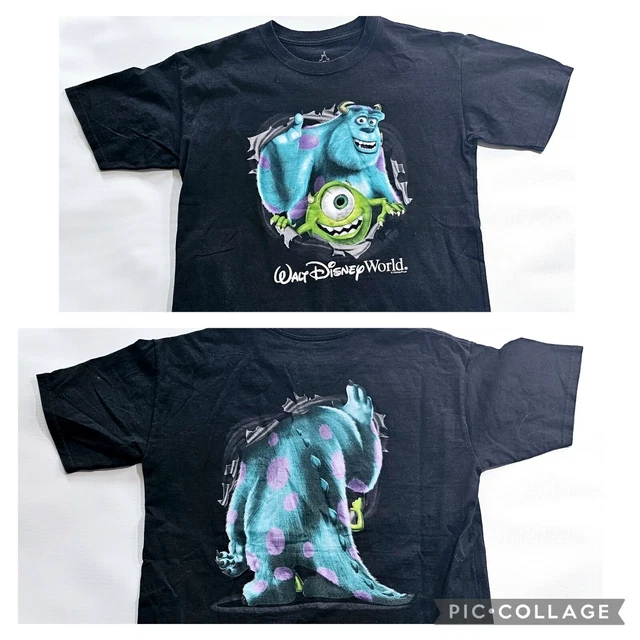 DISNEYLAND RESORT YOUTH Kids Monsters Inc Front Back Shirt Size XL Rare ...