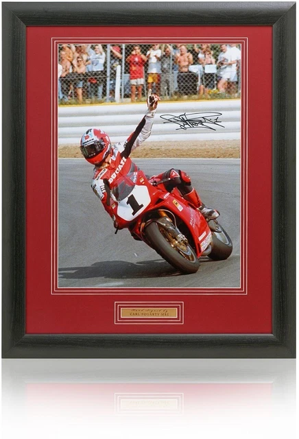 CARL FOGARTY SUPERBIKE Legend Hand Signed 16x12'' Photograph AFTAL COA ...