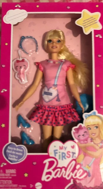 BARBIE MY FIRST Barbie Doll Mattel Age 3+ Pink Cat Brand New £19.99 ...