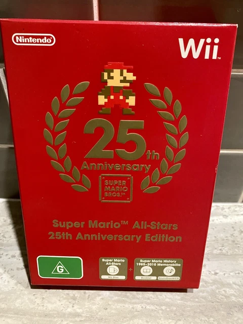 25TH ANNIVERSARY SUPER Mario All Stars Wii - Complete in Box LIKE NEW ...
