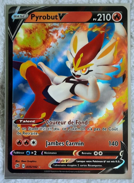 CARTE POKÉMON PYROBUT V 035/192 EB02 Clash des Rebelles FR EUR 1,00 ...