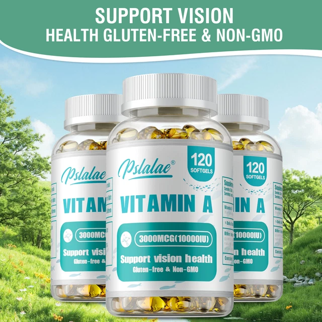 VITAMIN A 3000MCG - Vision Health, Eye Strain Relief, Immune Support ...