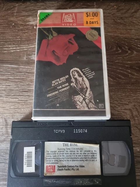 THE ROSE VHS Bette Midler and Alan Bates EX RENTAL $27.54 - PicClick CA