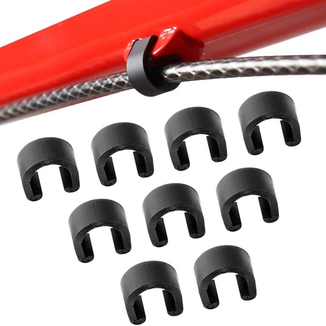 SECURE YOUR BIKE Brake Cables using 10 Pieces of C Buckle Clamp Fixing ...