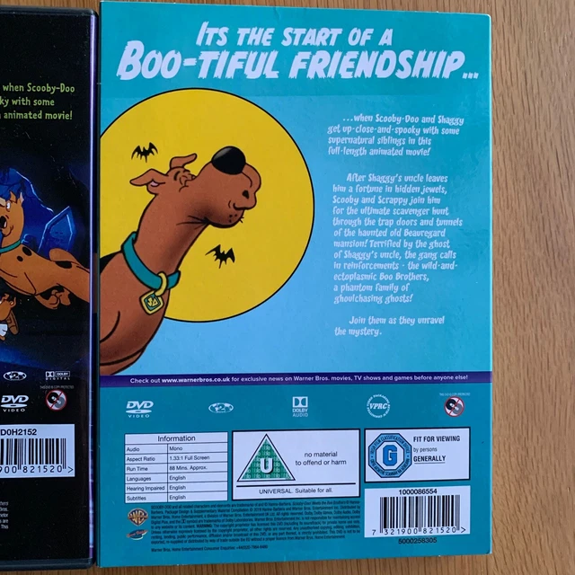 SCOOBY-DOO MEETS THE Boo Brothers DVD 1987 + Slip Sleeve Cover Casey ...