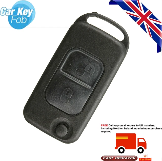 MERCEDES SLK A C E S class InfraRed 2 Button Remote Key ID33 chip £29. ...